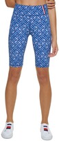 Tommy Hilfiger Women's High-Rise Monogram-Print Compression Bike Shorts - ShopStyle