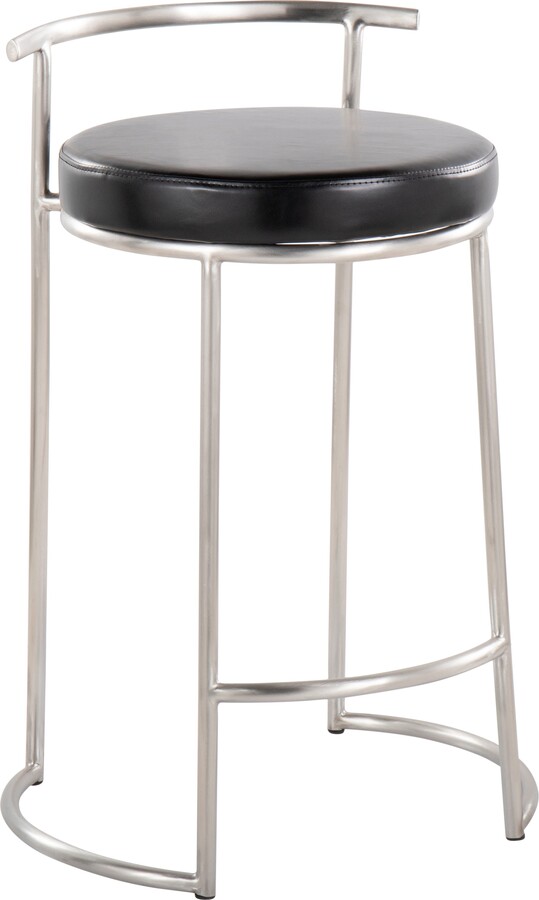 Silver Orchid Forrest Round Fixed-Height Counter Stool - ShopStyle
