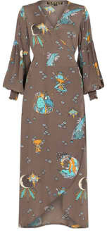 Stardust Tarrot Mocha Merlin Wrap Dress - ShopStyle