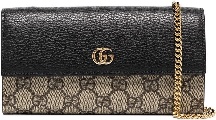 Gucci GG Marmont chain wallet - ShopStyle