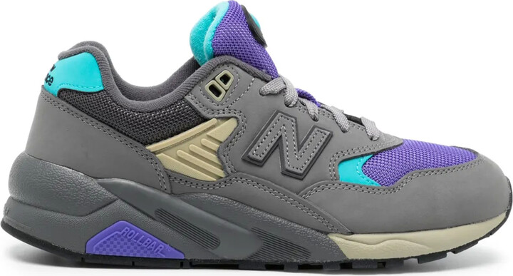 New Balance 580 Logo-Patch Sneakers - ShopStyle