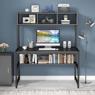 Inbox Zero 47 Inch Desk with Hutch - ShopStyle