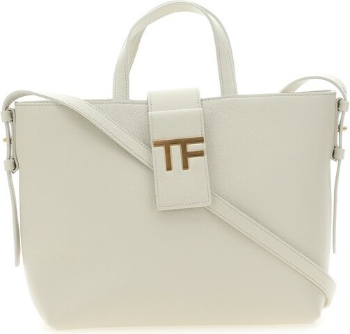 Tom Ford Logo-Plaque Top Handle Bag - ShopStyle