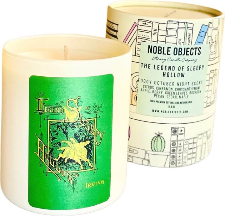 Noble Objects Green The Legend Of Sleepy Hollow - Literary Candle ...