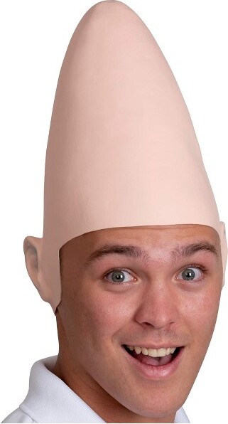 Skeleteen Alien Cone Bald Head - Weird Costume Accessory Egg Shaped ...