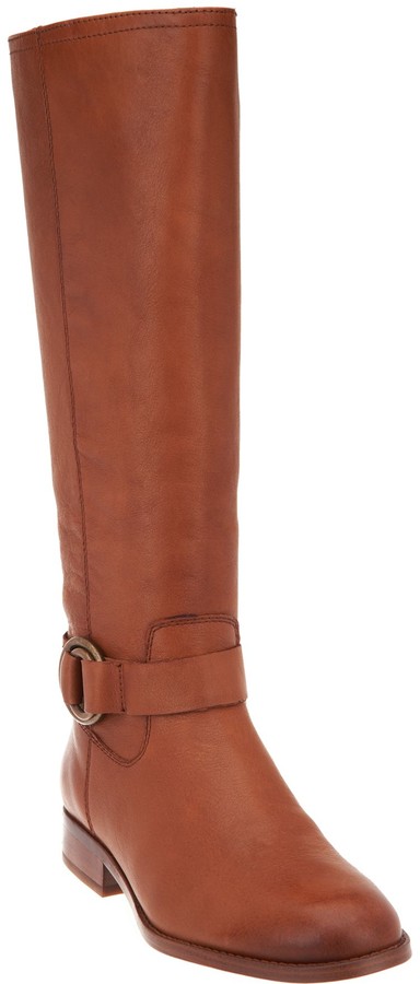 frye & co. Medium Calf Leather Side Zip Tall Boots - Adelaide - ShopStyle