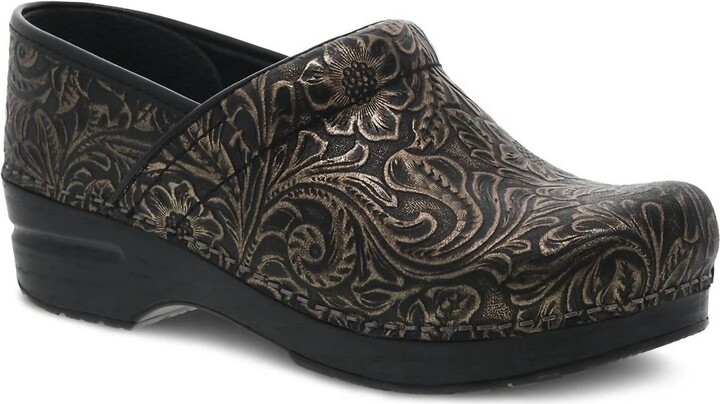 Dansko Professional Tooled Clog In Black Antique - ShopStyle