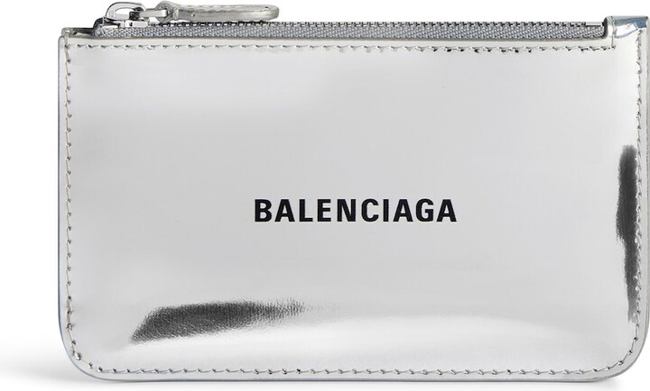 Balenciaga Cash Large Long Coin And Card Holder Mirror Effect - ShopStyle