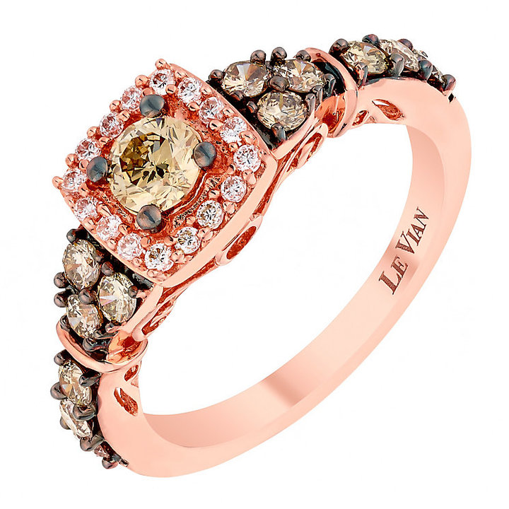 Le Vian Chocolatier Le Vian 14ct Strawberry Gold Vanilla Diamond ring ...