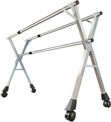 doitbest Portable Standing Clothes Drying Rack - Foldable With Wheels ...