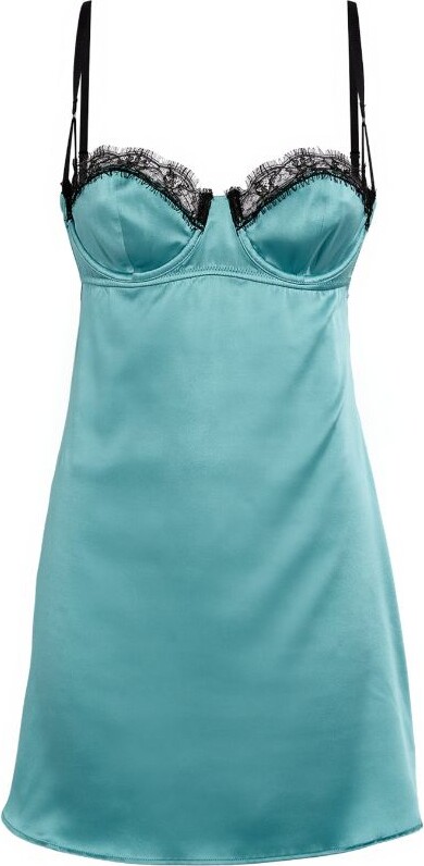 Kiki de Montparnasse Silk Inset Slip Dress - ShopStyle Lingerie & Nightwear