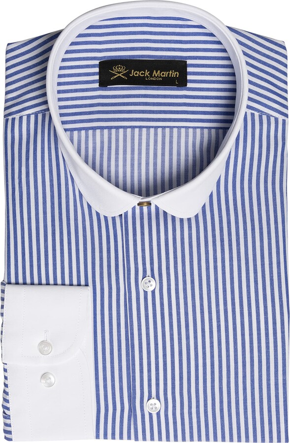 Jack Martin London Jack Martin - Royal Blue Bengal Stripe Slim Fit ...