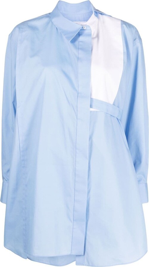 Sacai Asymmetrical Panelled Shirt Dress - ShopStyle
