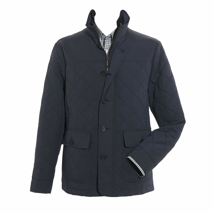 Samuel Windsor Men's Lightweight Showerproof Quilted Jacket with Fleece ...
