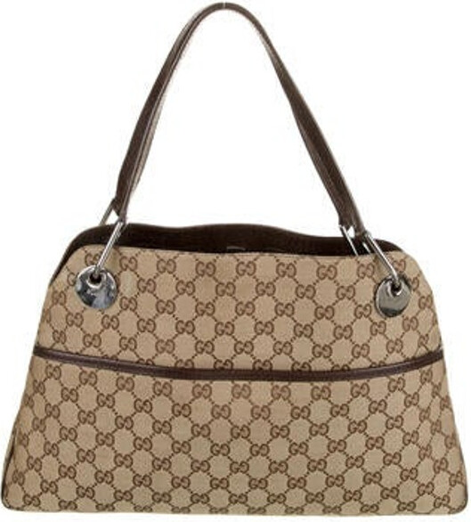 Gucci GG Canvas Medium Eclipse Shoulder Bag - ShopStyle