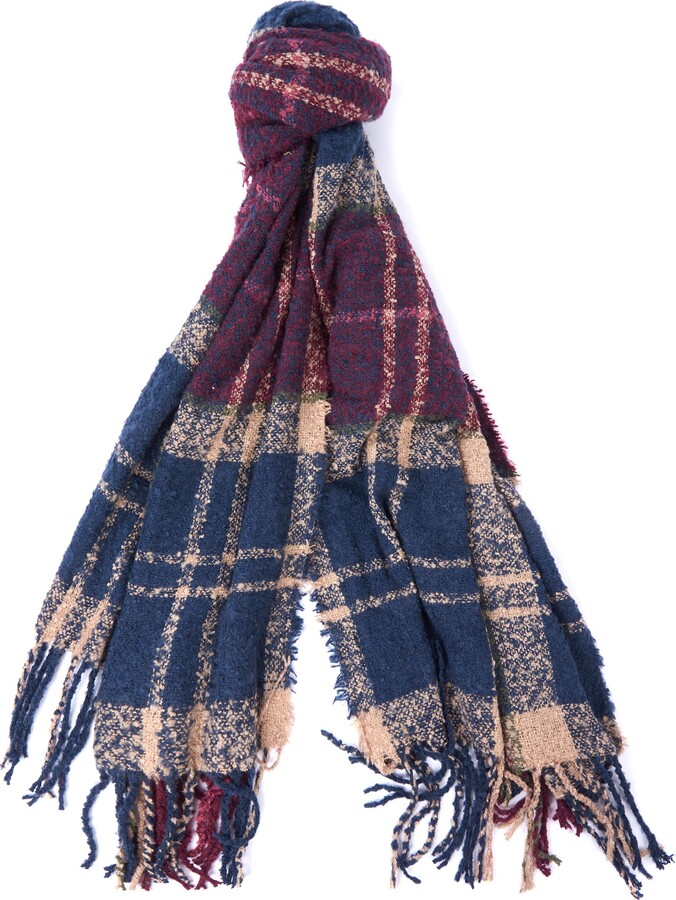 Barbour Tartan Bouclé Scarf - ShopStyle Scarves & Wraps