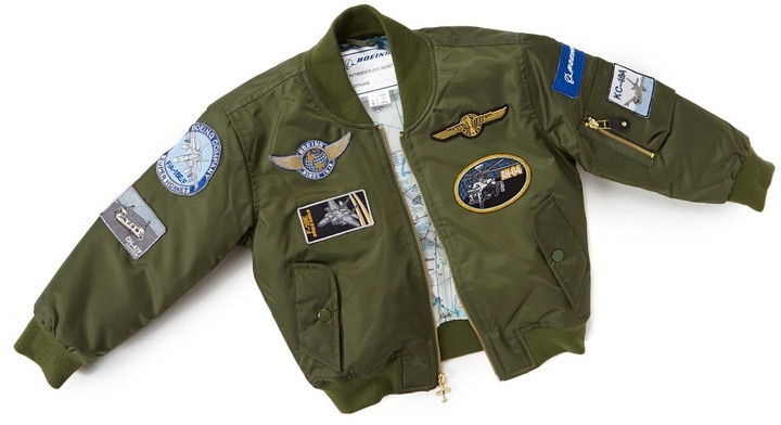 Boeing Collection Boeing Childrens Green Aviator Flying Jacket Age 2 ...