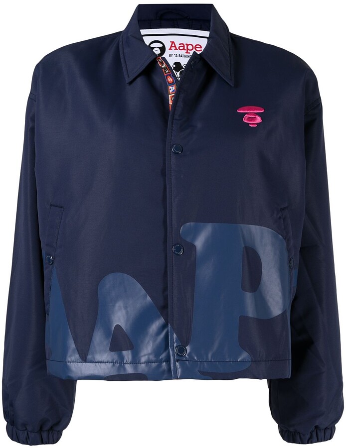 AAPE BY *A BATHING APE® Chest Embroidered-Logo Jacket - ShopStyle