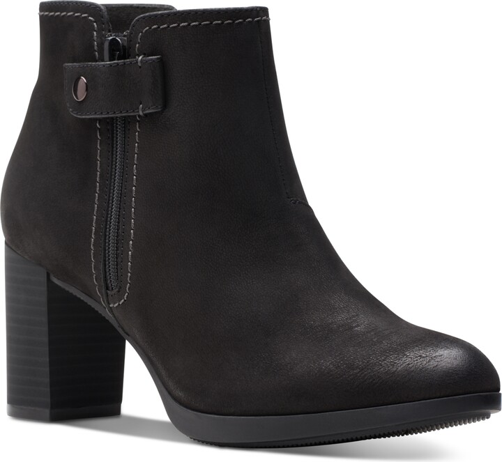Clarks Women's Bayla Glow Zip Strap Dress Booties - ShopStyle Boots