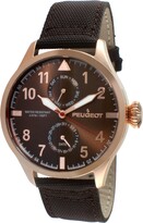 PP Peugeot Peugeot Men's Day Date Multi-Function Aviator Weekend Watch ...