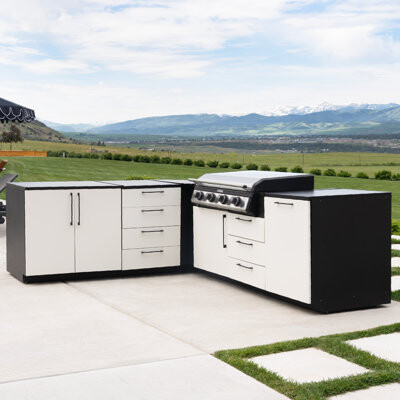 Blackstone Outdoor Kitchen Corner Cabinet with Double Doors and ...