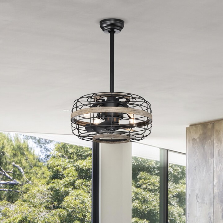 sakulawa 18 inch Caged Ceiling Fan with Light - ShopStyle