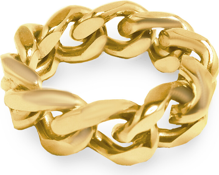 Viea Women's Gold Sage Cuban Link Chain Ring - ShopStyle