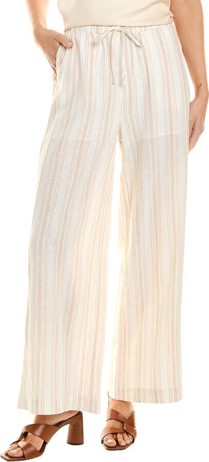 Central Park West Jude Wide Linen-Blend Pant - ShopStyle