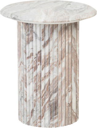 TJMAXX Solid Marble Side Table With Ribbed Base - ShopStyle