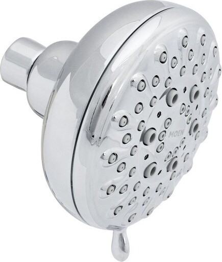 B&K Precision Moen Banbury Chrome 5 settings Wallmount Showerhead 1.75 ...