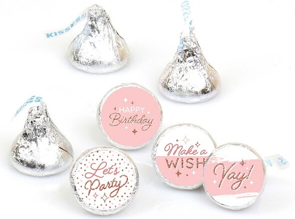 Big Dot of Happiness Pink Rose Gold Birthday - Happy Birthday Party ...