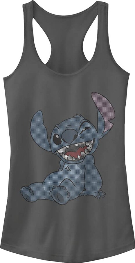 Disney Junior's Lilo & Stitch Halftone Stitch Slim Fit - ShopStyle Tops