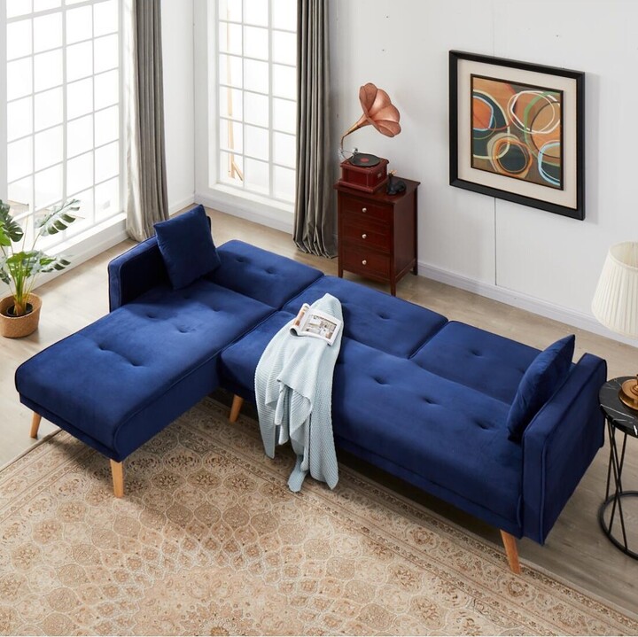 IGEMANINC 104.5" Variable Bed Sofa Living Room Folding Sofa, Square Arm ...