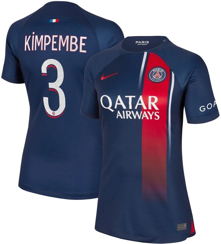 Nike Women's Presnel Kimpembe Navy Paris Saint-Germain 2023/24 Home ...