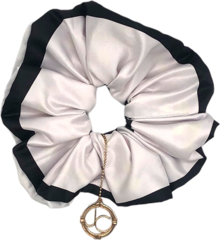 Julia Clancey Women's White Oh Halo Panda Iii Satin Scrunchy ...