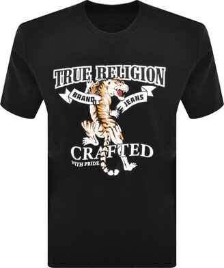 True Religion Jeans Tiger T Shirt Black - ShopStyle