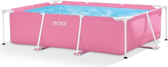 Intex 28266EH 7 Foot x 4 Foot x 24 Inch Rectangular Metal Frame Above ...