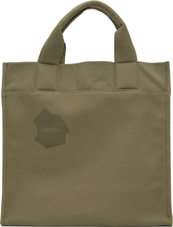 Objects IV Life Khaki Logo Stamped Tote - ShopStyle
