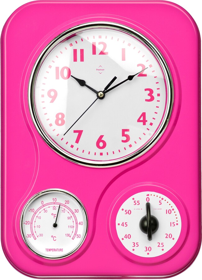 Premier Housewares Maison by Premier Hot Pink Timer/Temperature Display ...