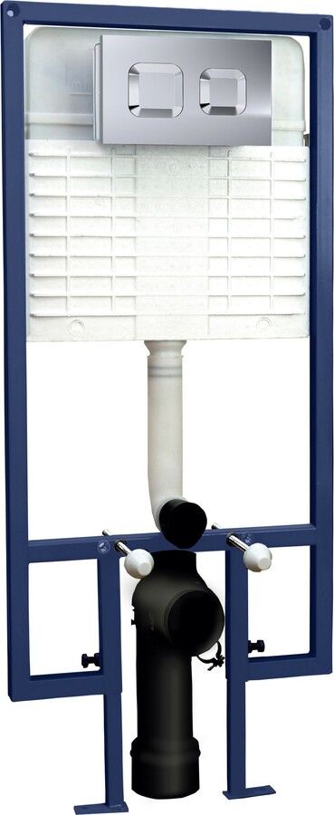 Roca Dual Flush Cistern Valve Roca In-Wall Chrome Concealed Cistern ...