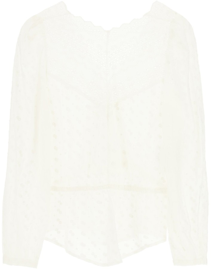 Etoile Isabel Marant taziae blouse top - ShopStyle