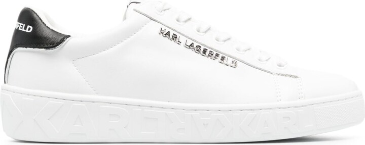 Karl Lagerfeld Paris Logo-Lettering Low-Top Sneakers - ShopStyle