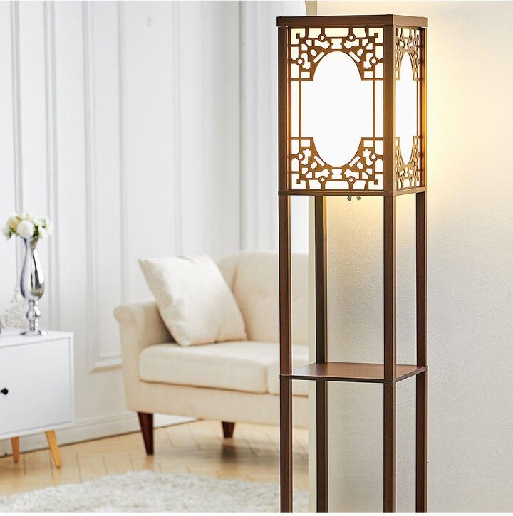 Living and Home Floor Lamp with Storage Shelf - ShopStyle