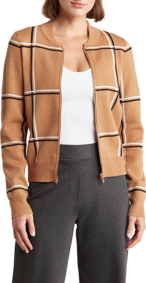 BY DESIGN Jenny Double Knit Bomber Jacket - ShopStyle