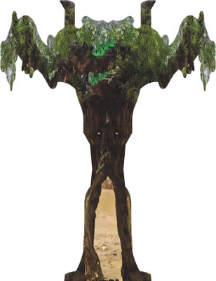 Wet Paint Printing H13637 Standing Tree Legs Arms Tree Monster ...