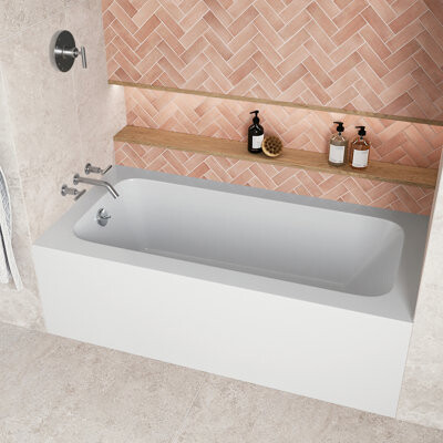 Streamline Bath Streamline 60 in. x 30 in. Acrylic Left-Hand Drain ...