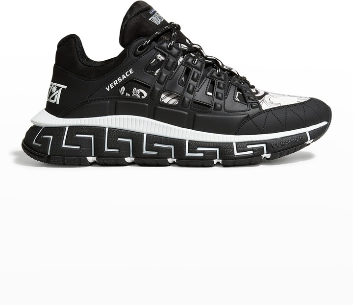 Versace Men's Trigreca Textile Sneakers - ShopStyle Trainers & Athletic ...