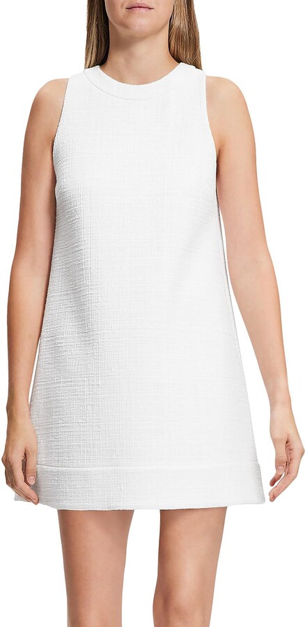 Theory Womens Tweed Mini Shift Dress - ShopStyle