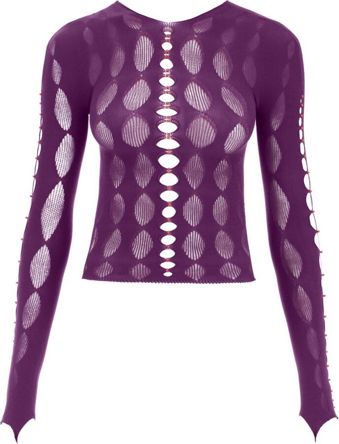 Rui beaded see-through top - ShopStyle