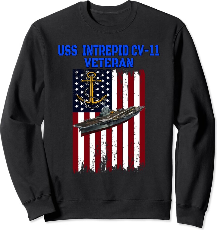 Veterans Day Design for Aircraft Carrier Sailors USS Intrepid CV-11 ...